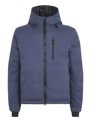 Canada Goose Lodge Down Jacket With Hood - Blue