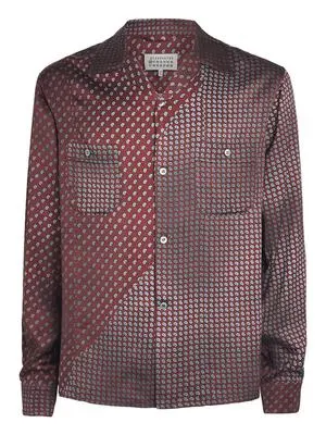 MAISON MARGIELA Satin Paisley Shirt - Red