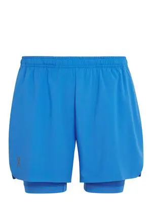 On 2-in-1 Train Shorts - Blue