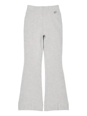 Monnalisa Logo Flared Leggings - Grey