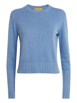 Guest In Residence Sunwash Shrunken Cashmere Blend Sweater - Blue