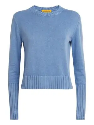 Guest In Residence Sunwash Shrunken Cashmere Blend Sweater - Blue