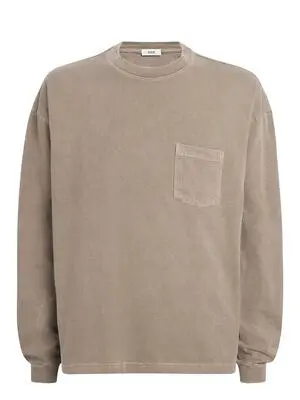 AGOLDE Cotton Lucan Long-sleeve T-shirt - Brown