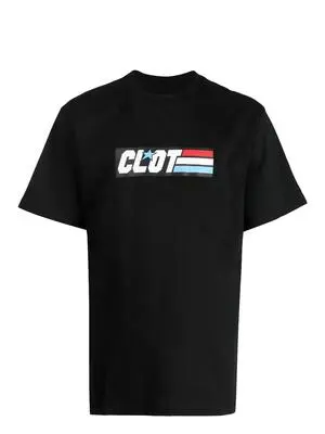 CLOT Logo-print Cotton T-shirt - Black