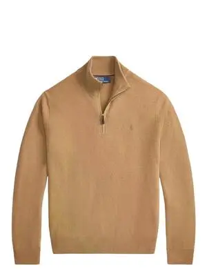 Polo Ralph Lauren Quarter-zip Wool Sweater - Brown