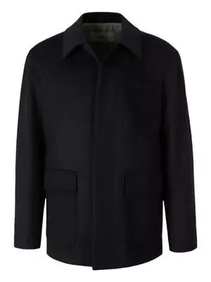 LARDINI Button-fastening Pocket-detail Jacket - Blue