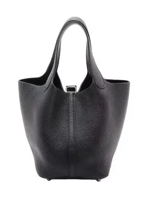 Hermès Hermès Clemence Picotin Lock 18 Handbag Black