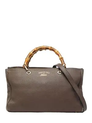 Gucci Bamboo Shopper Satchel - Brown
