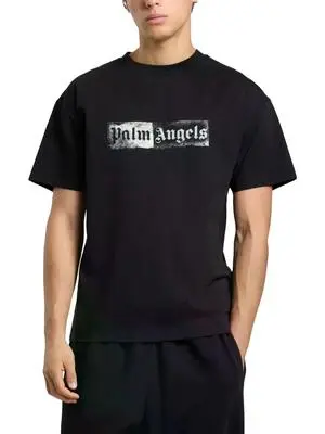 Palm Angels Stamp Logo T-shirt - Black