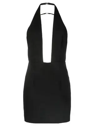 Dsquared2 Halterneck Open-back Minidress - Black