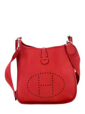 Hermès Evelyn Iii Clemence Pm Bag - Red