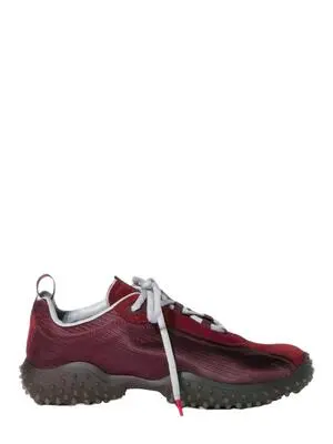 Miu Miu Miu Miu Bubble Technical Fabric And Suede Sneakers Red