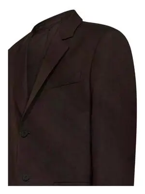 Studio Nicholson Roversi Single-breasted Wool Blazer - Brown
