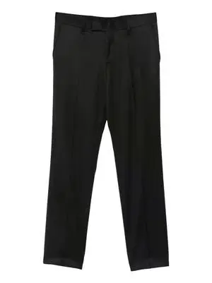 BOSS Virgin Wool Tailored Trousers - Black