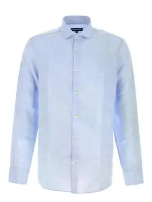 Frescobol Carioca Antonio Linen Shirt - Blue