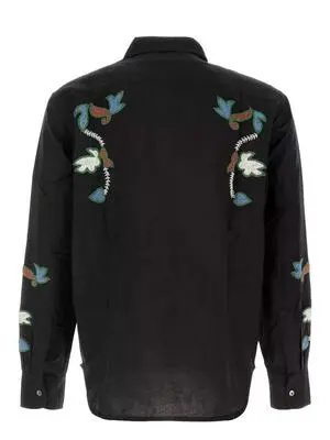 BAZISZT Rouat Bead-embellished Shirt - Black