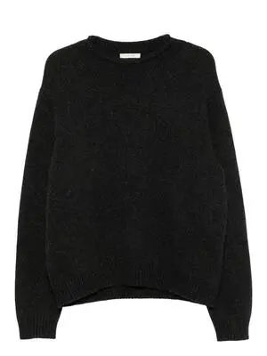 THE ROW Markhim Ribbed-knit Crew-neck Sweater - Grey
