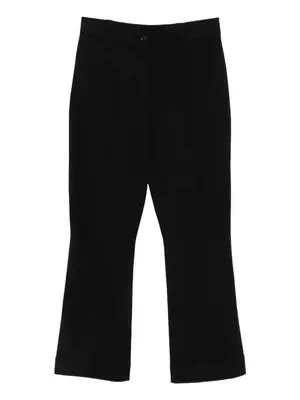 Eric Bompard Milano Knit Bootcut Trousers - Black