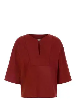 Max Mara Sospiro Tunic Top - Red