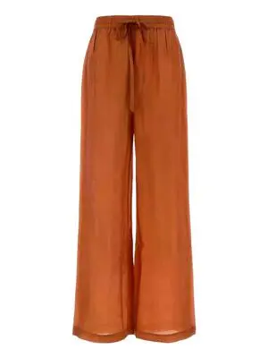 THE ROSE IBIZA Drawstring Straight-leg Trousers - Orange