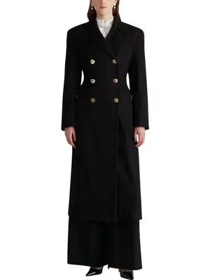 VIOLANTE NESSI Double-breasted Coat - Black