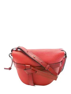 Loewe Loewe Gate Small Leather Crossbody Bag Red