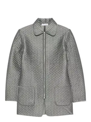 Celine Quilted Zip-fastening Jacket - Grey