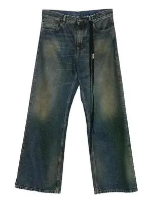 ANN DEMEULEMEESTER Faded Wide-leg Jeans - Blue
