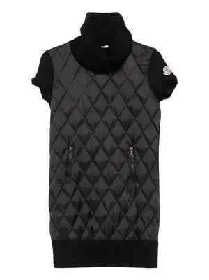 Moncler 2000s Diamond-quilted Dress - Black