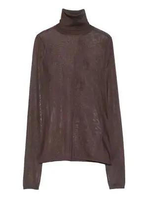 Zimmermann Fine-knit High-neck Sweater - Brown
