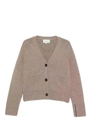 Eric Bompard Patch-pocket V-neck Cardigan - Neutrals