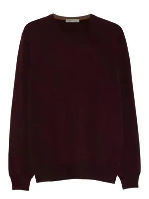 Corneliani Crew Neck Long-sleeve Sweater - Red