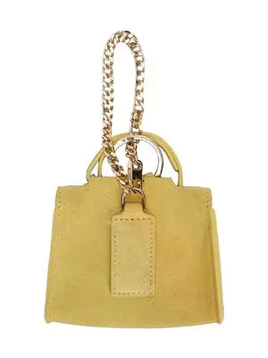 Orciani Mini Sveva Suede Bag Charm - Yellow