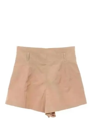 Prada Beige Cotton High-waisted Shorts - Neutrals