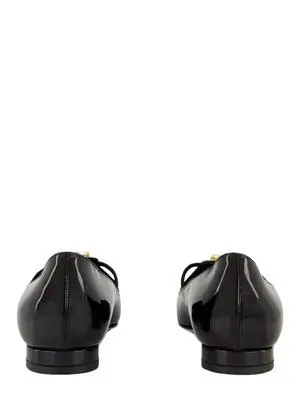 Manolo Blahnik Khafre Flat Pumps - Black
