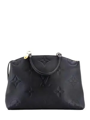 LOUIS VUITTON Grand Palais Handbag Monogram Empreinte Giant Shoulder Bag - Black