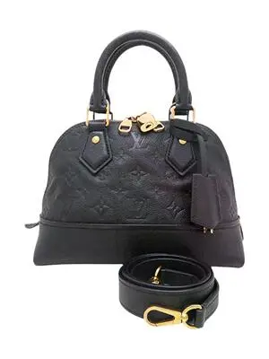 LOUIS VUITTON Monogram Empreinte Neo Alma Bb Satchel - Black