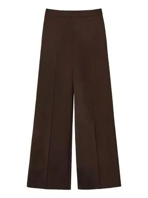 TWINSET Matte Satin Wide Leg Trousers