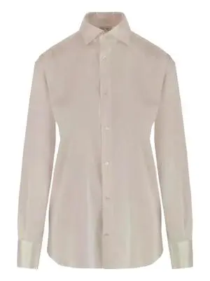 HER SHIRT Button-fastening Long-sleeve Shirt - Neutrals