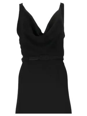 Isaia Belted Maxi Dress - Black
