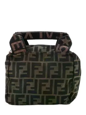 Fendi Vintage 1925 Cosmetic Zucca Canvas Mini Tote Bag - Brown