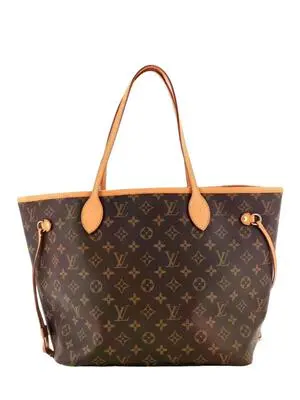 LOUIS VUITTON Neverfull Nm Monogram Canvas Mm Tote Bag - Brown