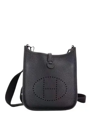 Hermès Evelyn Iii Tpm Crossbody Bag In Clemence Leather - Black