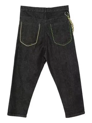 Moschino Braided-chain Jeans - Black
