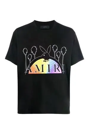 Amiri X Playboy Rainbow T-shirt - Black