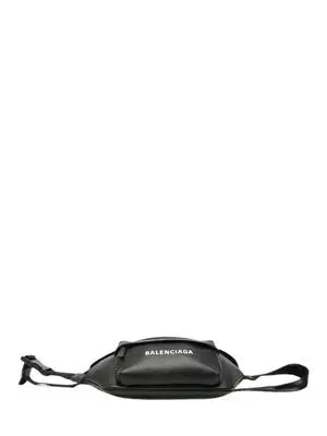 Balenciaga Leather Everyday Xs Belt Bag - Black