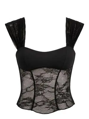 OW Vilda Lace Top - Black