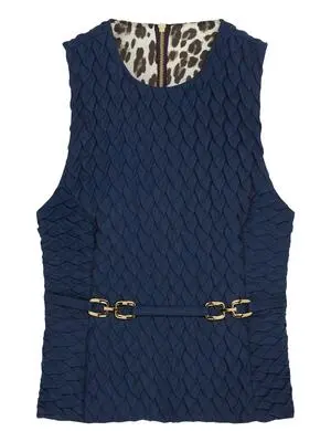 AMANDA THOMPSON COUTURE Marlo Waistcoat - Blue