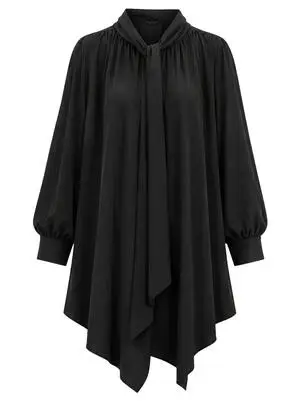 Chloé Draped Asymmetric Dress - Black