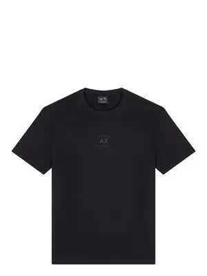 Armani Exchange Regular T-shirt In Cotton Jersey Black